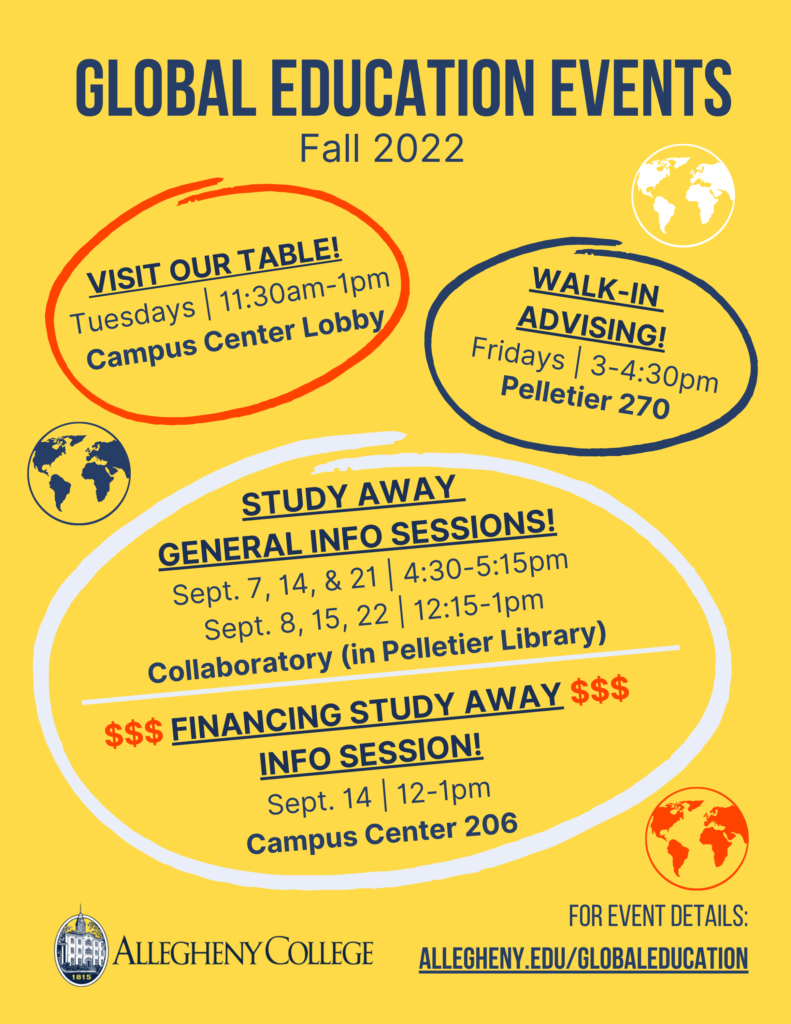 Meet with Global Education this semester! | Global Education ...