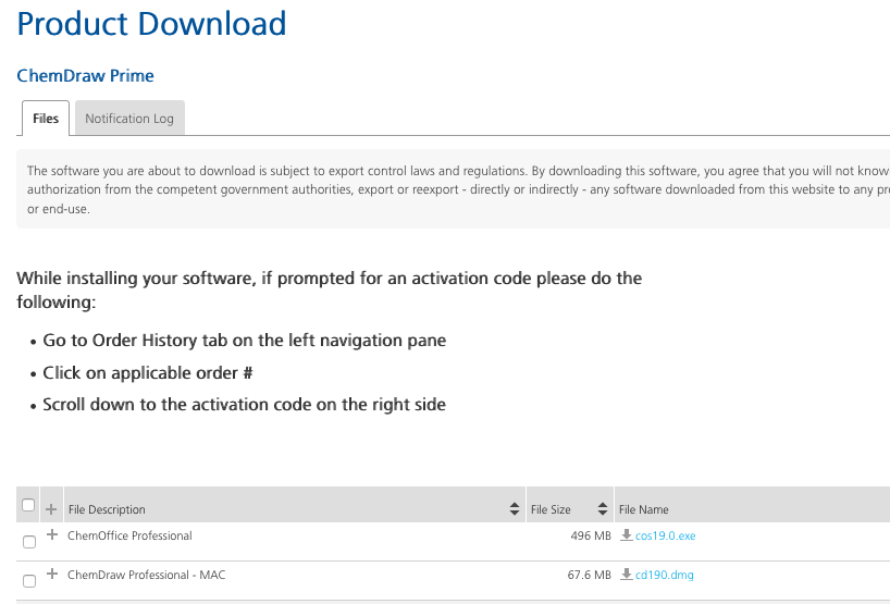 Obtaining ChemDraw Prime for Your Personal Computer | Information ...