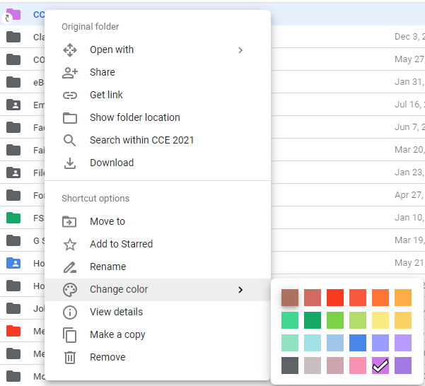 Customize Folder Colors and Shortcuts in Google Drive | Information ...
