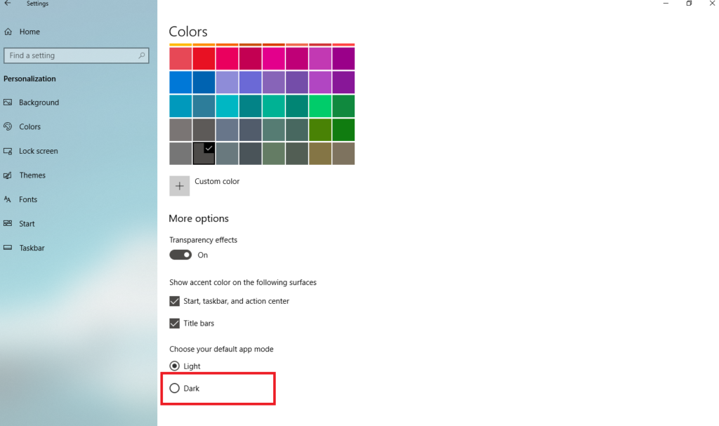 Tech Tip Tuesday – Enable Dark Mode in Windows 10 | Library | Allegheny ...